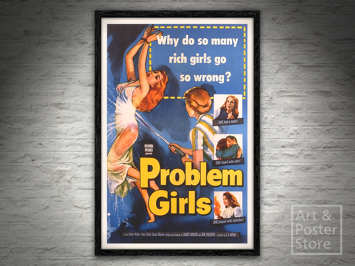 Second Life Marketplace - PROBLEM GIRLS | Vintage Pulp Movie Poster ...